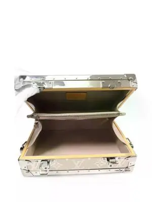 LOUIS VUITTON Monogram Titanium Clutch Box Shoulder Bag