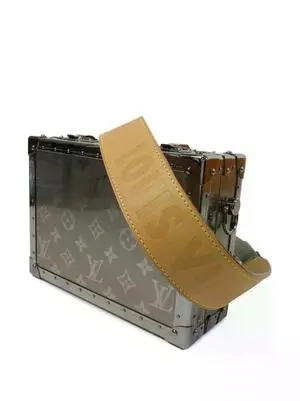 LOUIS VUITTON Monogram Titanium Clutch Box Shoulder Bag
