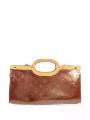 LOUIS VUITTON Monogram Vernis Roxbury Drive Tote Bag - Brown