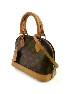 LOUIS VUITTON Monogram Alma Bb Satchel Bag