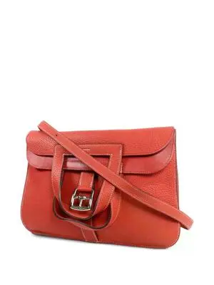 Hermès 2016 3 Halzan Buckle Tote Bag - Red