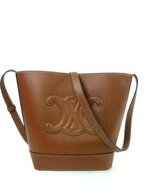 Celine Triomphe Bucket Bag - Brown