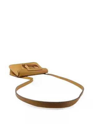 Hermès Halzan 25 Leather Tote Bag - Brown