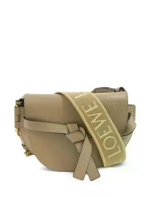 Loewe Mini Gate Knot-detail Shoulder Bag - Grey