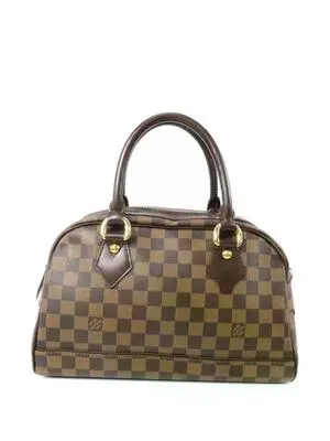 LOUIS VUITTON Duomo Damier Ebene Canvas Tote Bag