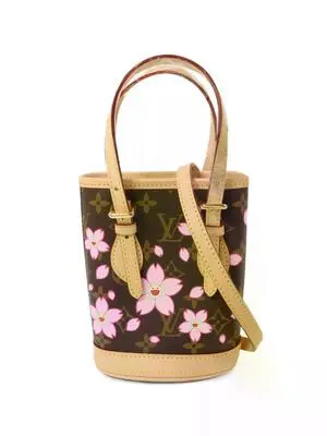 LOUIS VUITTON Takashi Murakami Nano Monogram Canvas Tote Bag - Brown