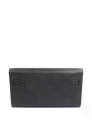Hermès Kelly To Go Grained Clutch Bag - Black
