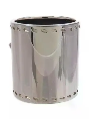 Hermès Tone Stainless Steel Horse-head Charm Scarf Ring - Silver