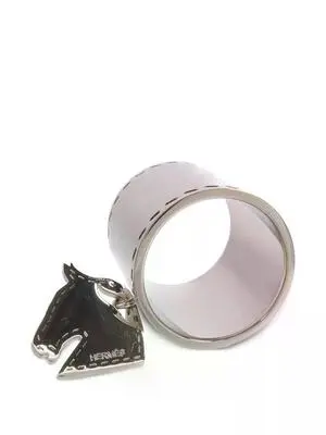 Hermès Tone Stainless Steel Horse-head Charm Scarf Ring