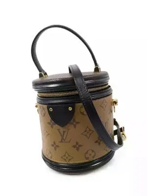 LOUIS VUITTON Monogram Reverse Cannes Shoulder Bag - Brown