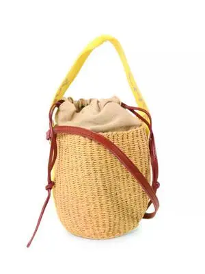 Chloé Woody Raffia Bucket Bag - Neutrals