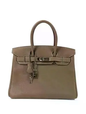 Hermès 30 Birkin Leather Handbag - Brown