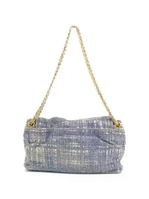 Prada Tweed Chain Shoulder Bag