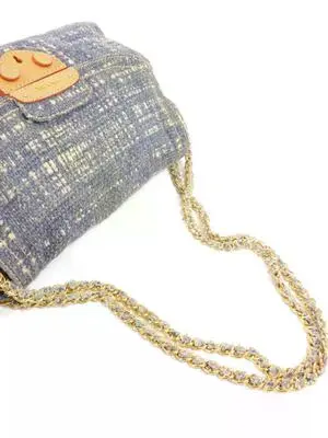 Prada Tweed Chain Shoulder Bag