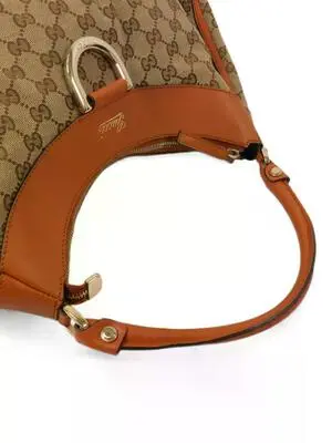Gucci Large D-ring Shoulder Bag - Brown