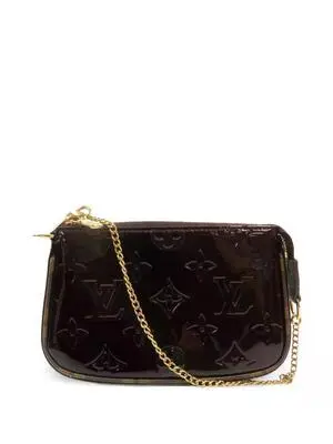 LOUIS VUITTON Mini Pochette Accessoires Shoulder Bag - Red