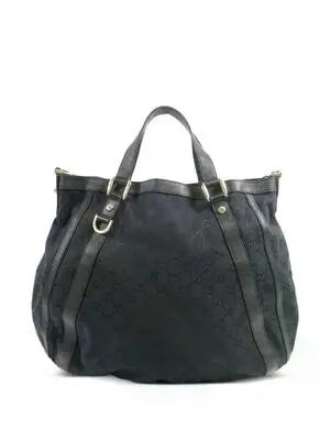 Gucci Gg Canvas Shoulder Bag - Black