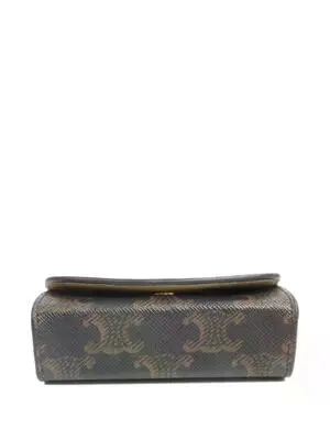 Celine Triomphe-pattern Jewelry Case - Brown