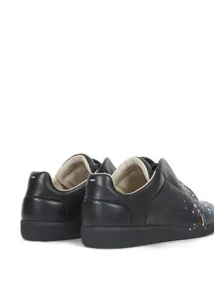 MAISON MARGIELA Future Paint-splatter Leather Sneakers