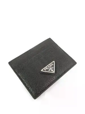 Prada Triangle Logo Card Holder