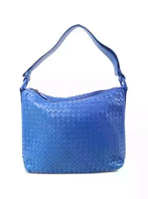 Bottega Veneta Intrecciato Shoulder Bag - Blue