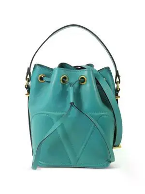 Valentino Garavani Vlogo-embossed Bucket Bag - Green