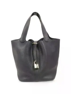 Hermès Mm Picotin Lock Tote Bag - Blue