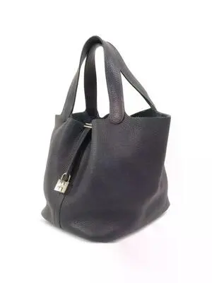 Hermès Mm Picotin Lock Tote Bag - Blue