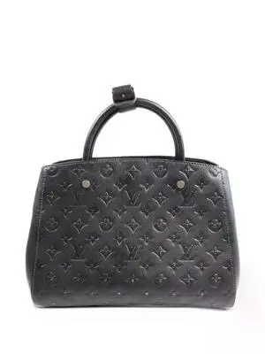 LOUIS VUITTON Bb Montaigne Monogram Empreinte Tote Bag