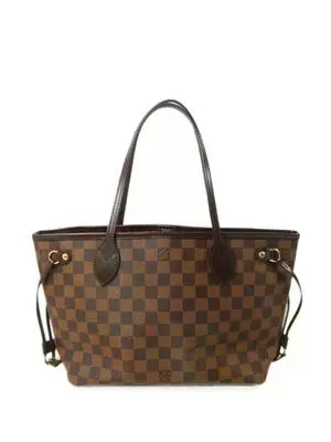 LOUIS VUITTON Pm Damier Neverfull Tote Bag - Brown
