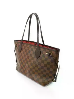 LOUIS VUITTON Damier Ebene Neverfull Pm Tote Bag