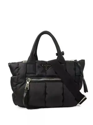 Prada Tessuto Bomber Tote Bag Black