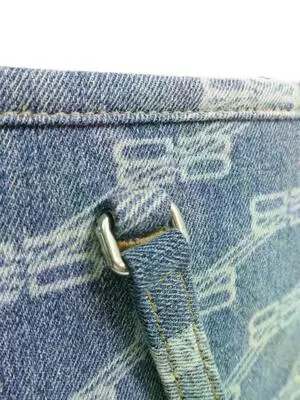 Balenciaga Bb Monogram Tote Bag - Blue