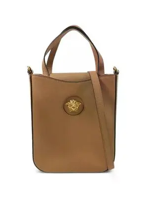 Versace Medusa Two-way Tote Bag - Brown