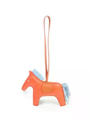 Hermès Rodeo Mm Bag Charm - Orange