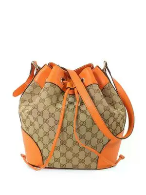 Gucci Gg-pattern Bucket Bag - Neutrals
