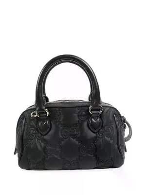 Gucci Mini Matelassé Gg Tote Bag - Black