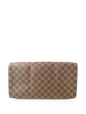 LOUIS VUITTON Speedy Damier Ebene Canvas Tote Bag - Brown