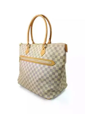 LOUIS VUITTON Gm Damier Azur Saleya Tote Bag