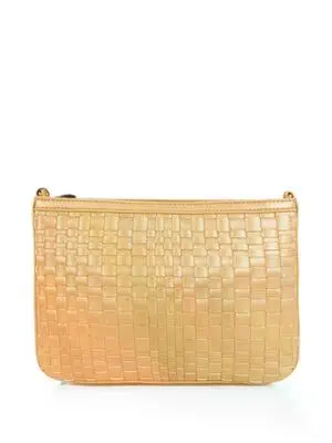 Moschino Plaque Woven Crossbody Bag