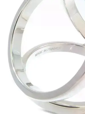 Hermès Tone Trio Scarf Ring - Silver