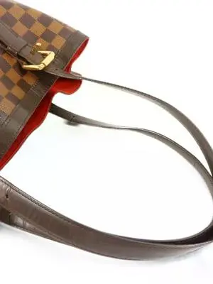 LOUIS VUITTON Damier Ebene Hampstead Tote Bag - Brown