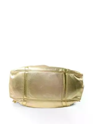 Loewe Drawstring Leather Shoulder Bag - Gold