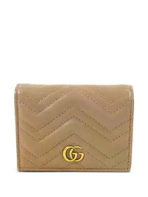 Gucci Gg Marmont Bifold Wallet - Neutrals