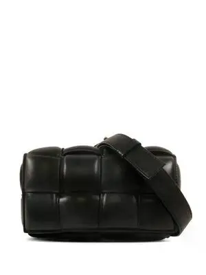 Bottega Veneta Cassette Intrecciato Padded Mini Bag - Black