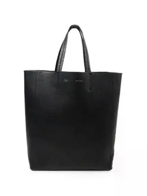 Celine Small Cabas Leather Tote Bag - Black