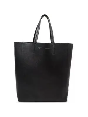 Celine Small Cabas Leather Tote Bag - Black