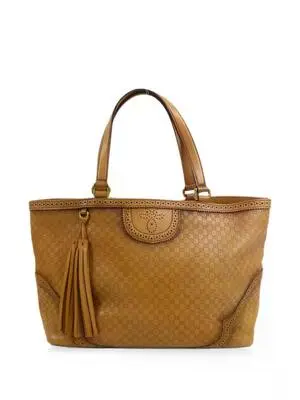 Gucci Duilio Microguccissima Tote Bag - Brown