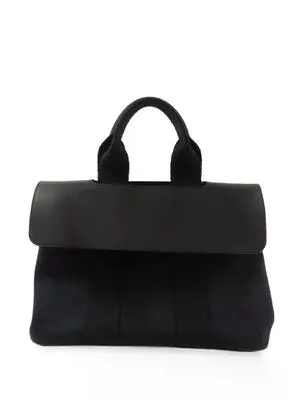 Hermès Pm Valparaiso Canvas Tote Bag - Black