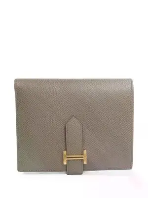 Hermès Bearn Compact Wallet - Grey